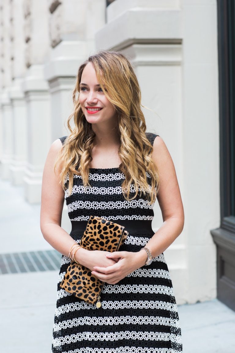 ASOS Striped Lace Midi Dress - The Stripe.