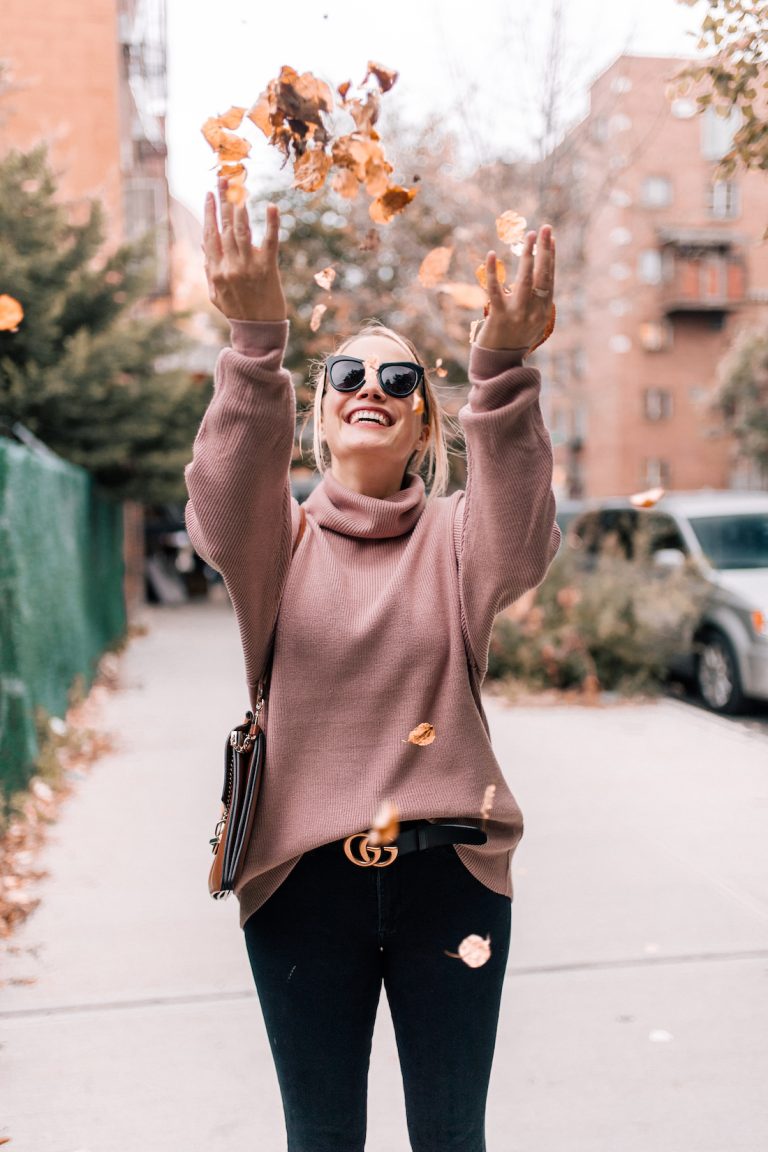 A Cozy Fall Outfit & Free People Sweater - The Stripe