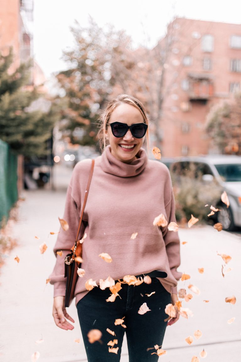 A Cozy Fall Outfit & Free People Sweater - The Stripe