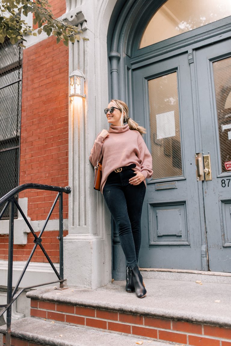 A Cozy Fall Outfit & Free People Sweater - The Stripe