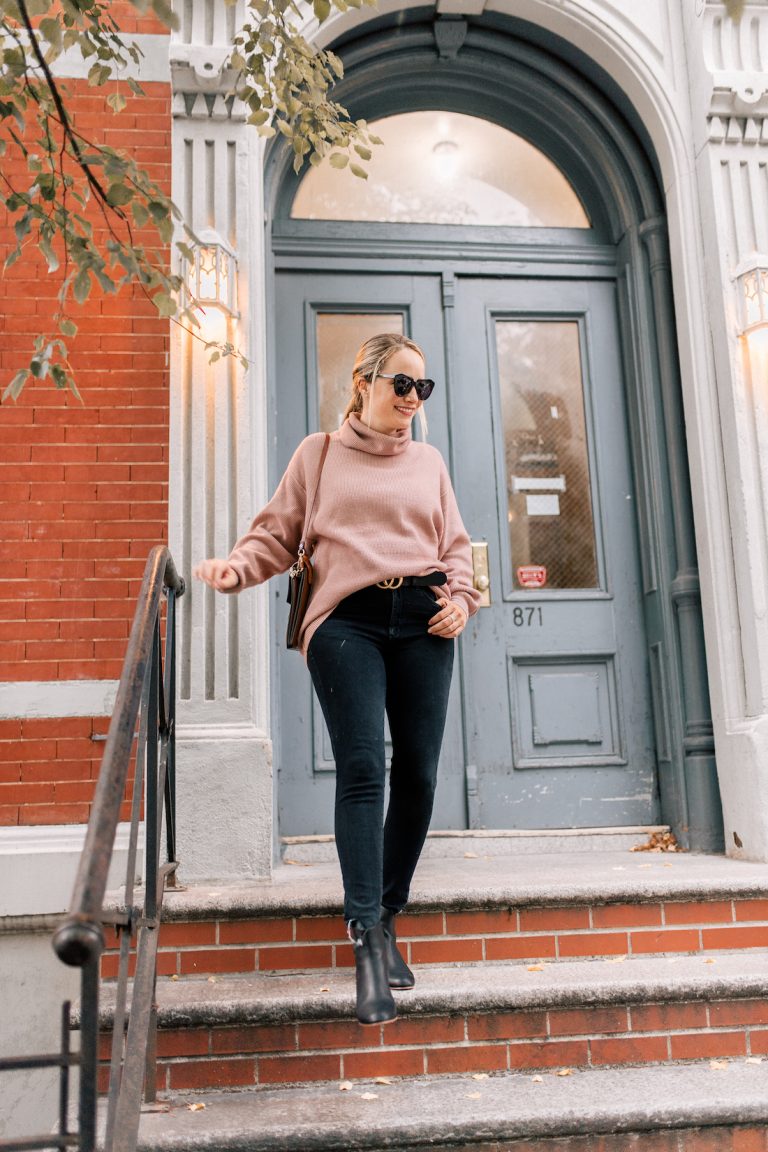 A Cozy Fall Outfit & Free People Sweater - The Stripe